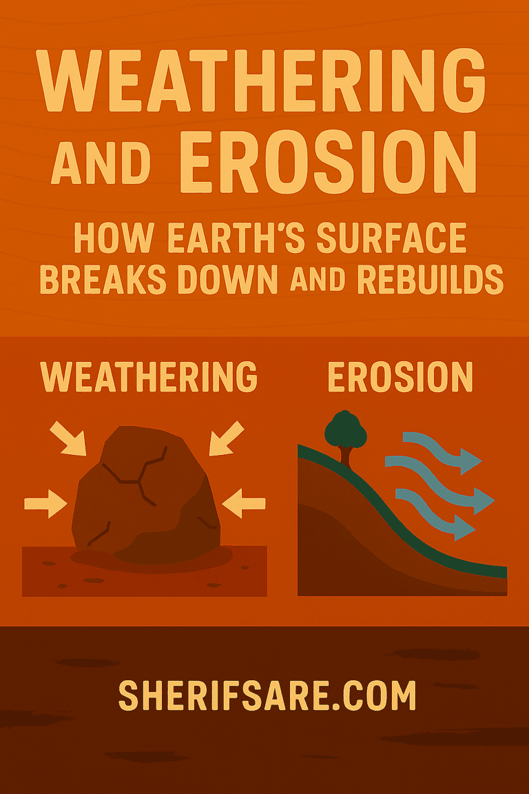Weathering and Erosion — How Earth’s Surface Breaks Down and Rebuilds